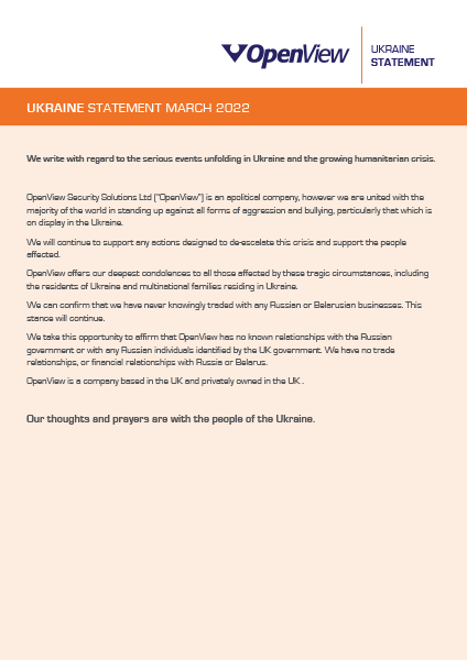 OpenView – Security Solutions Limited